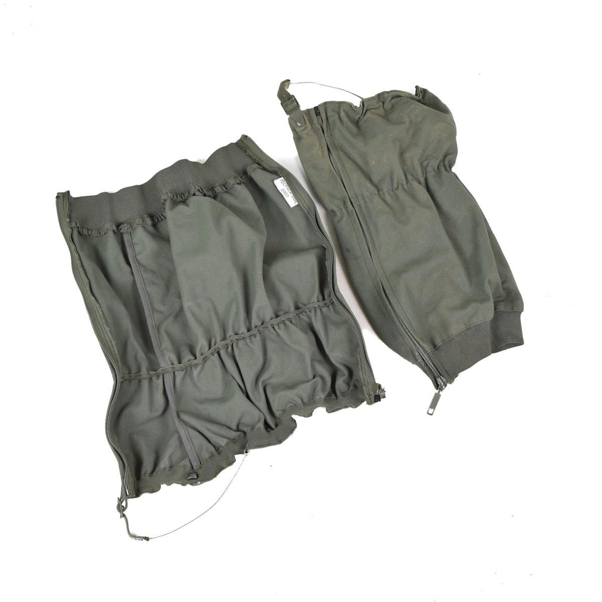 French military combat gaiters Olive Vintage NEW - GoMilitar