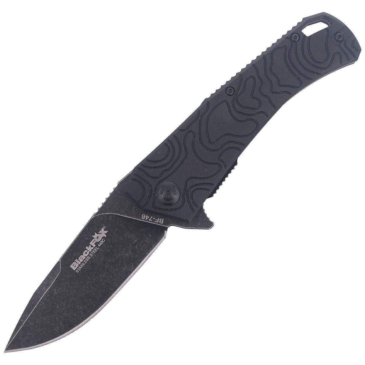 Fox Knives ECHO 1 couteau de poche – noir Idroglider stone wash - GoMilitar