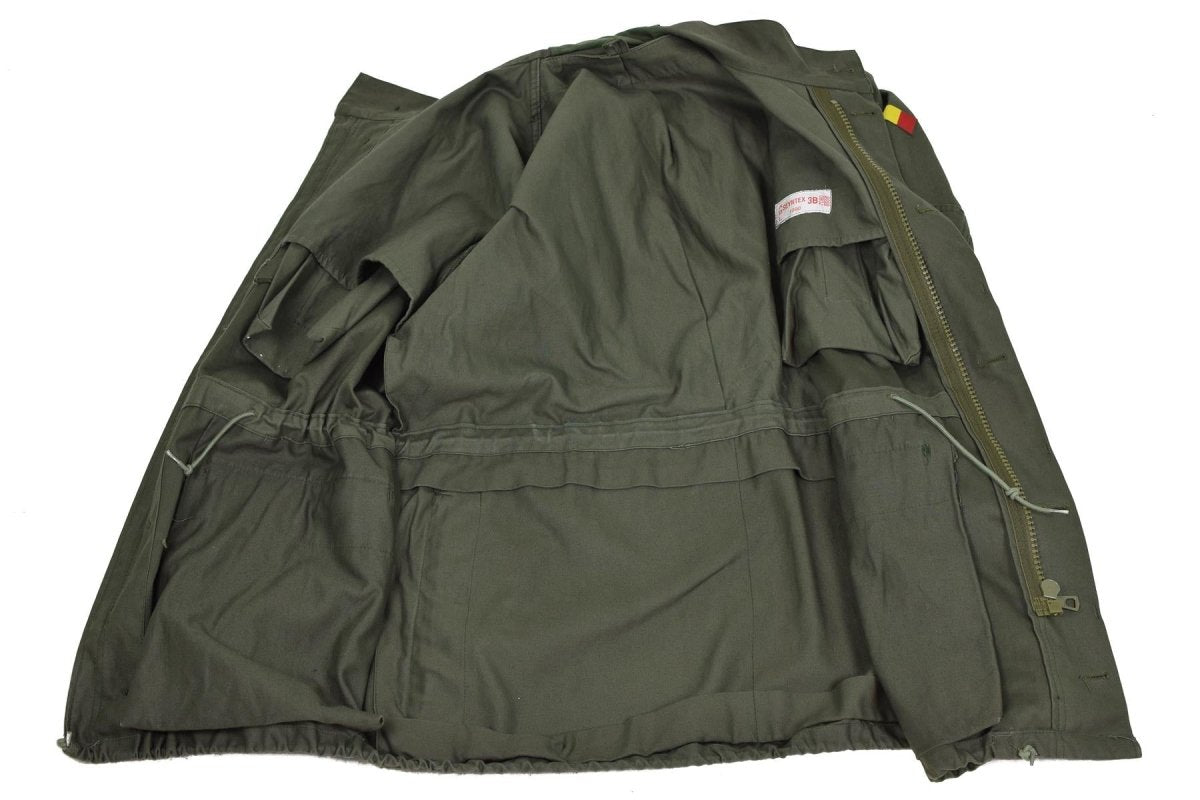 Genuine Belgian Military Surplus Parka Olive Waterproof NEW - GoMilitar
