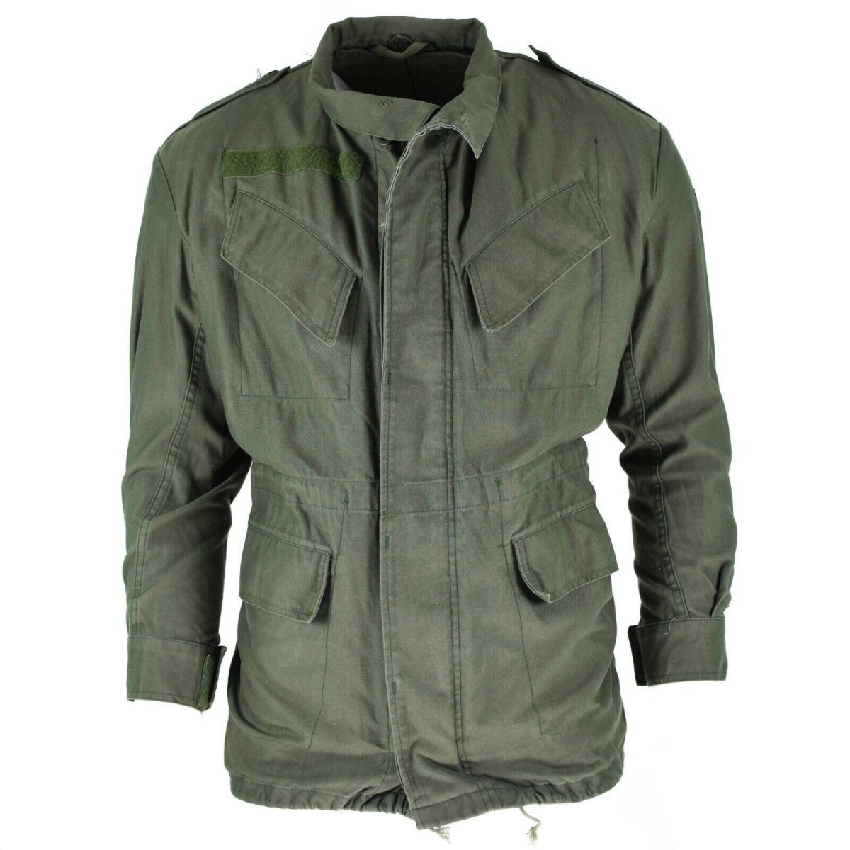 Original Belgian army field jacket M64 waterproof military parka OD ...