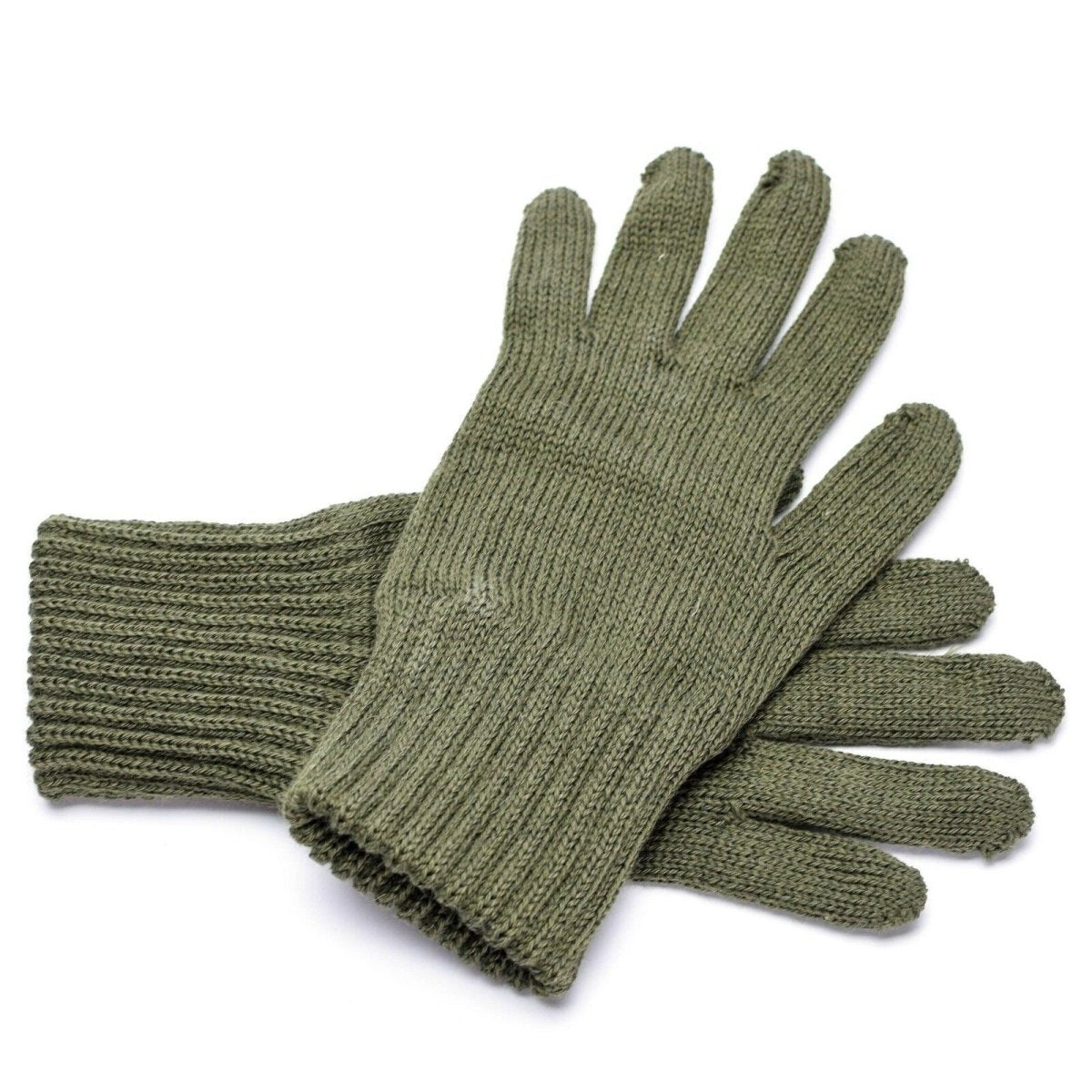 Wool mitten liners olive authentic Belgium military surplus issue ...