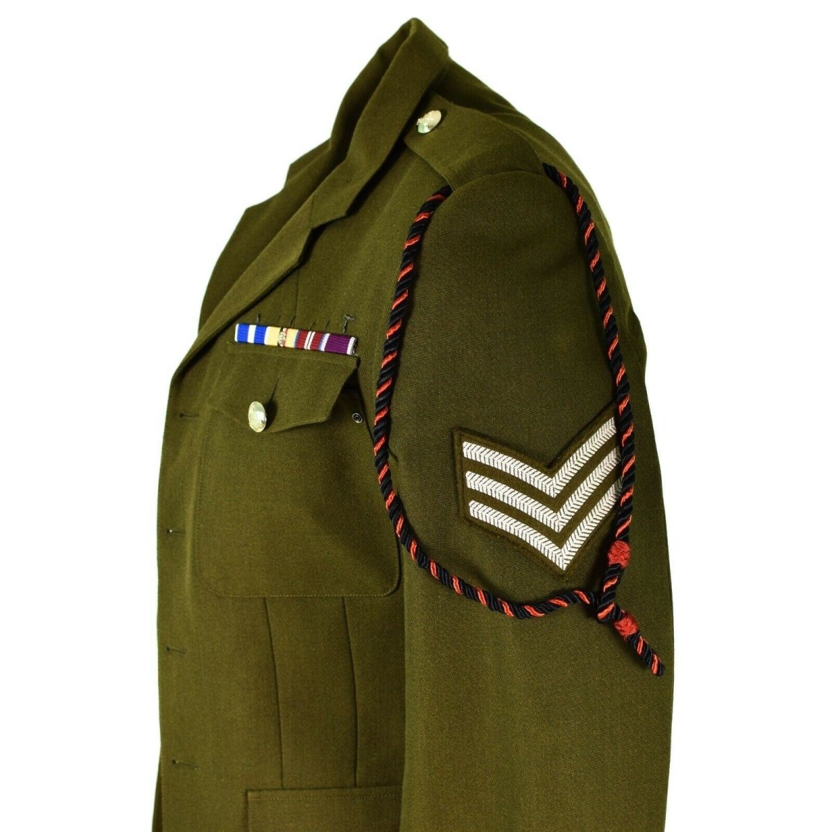 Formal British military jacket Khaki Single-Breasted - GoMilitar