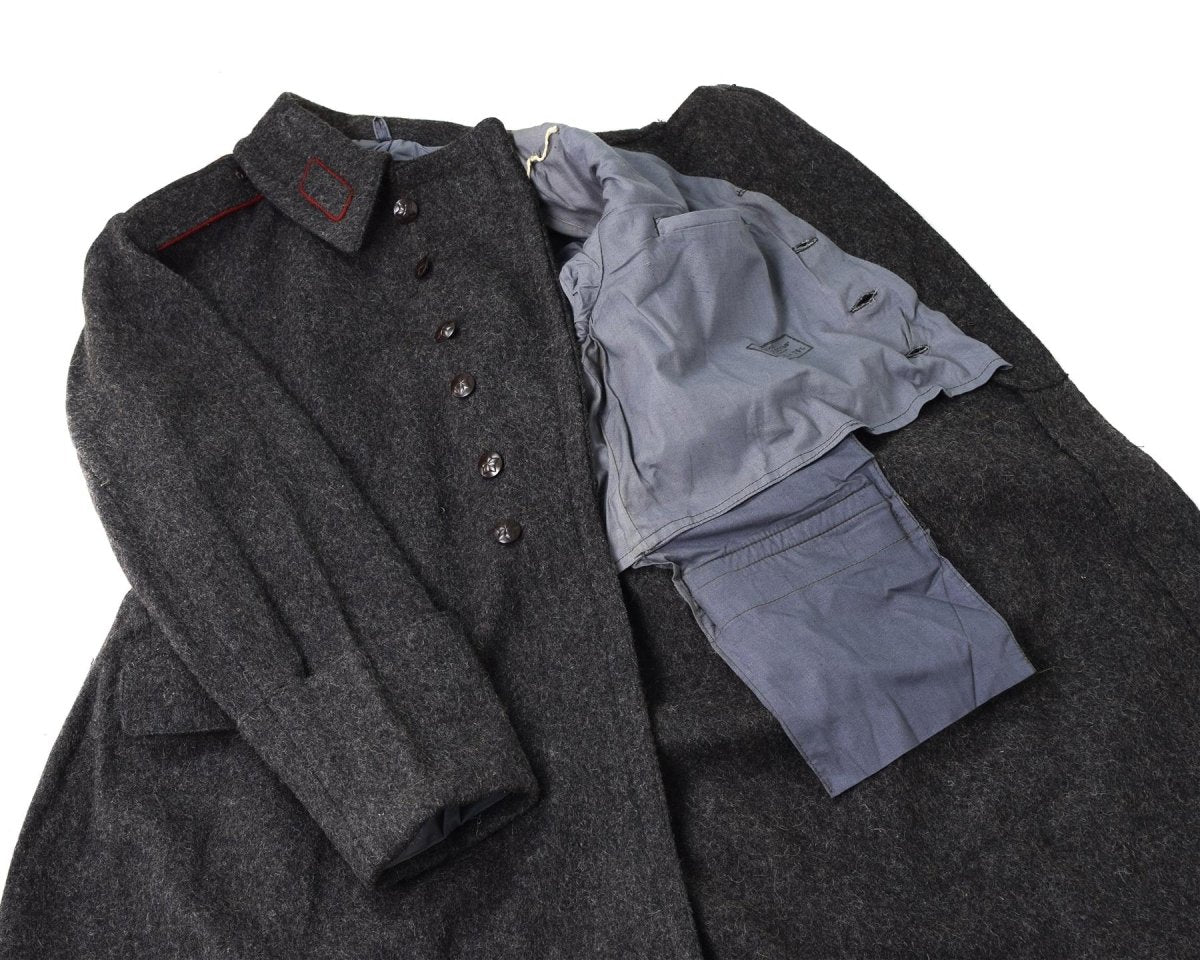 Vintage military wool overcoat Bulgarian military surplus - GoMilitar