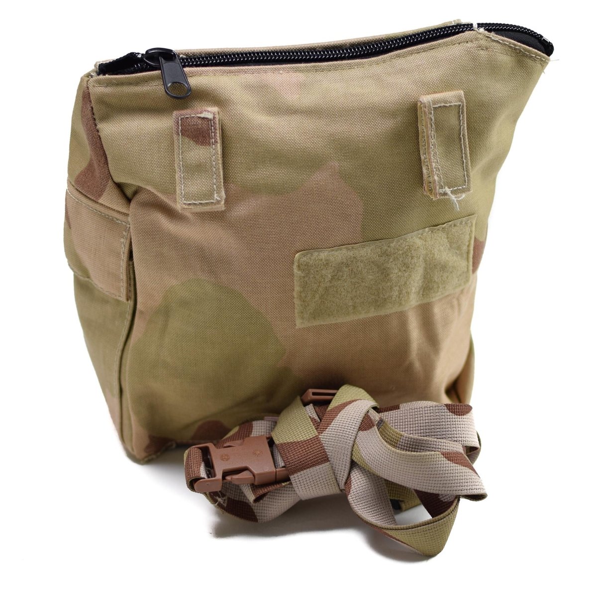 Vintage gas mask bag genuine Dutch Army Military Surplus Desert camo ...