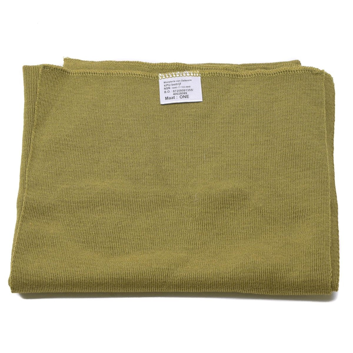 Neck tube scarf genuine Dutch army khaki military surplus merino wool ...