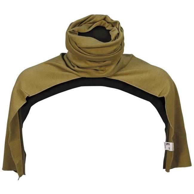 Neck tube scarf genuine Dutch army khaki military surplus merino wool ...