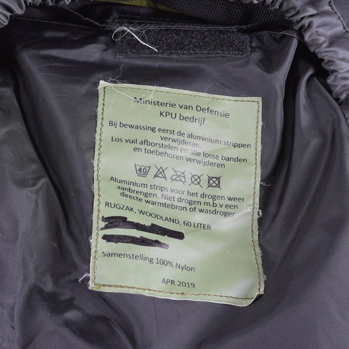 Genuine Dutch Military backpack DPM pattern rucksack combat 60L tactic ...