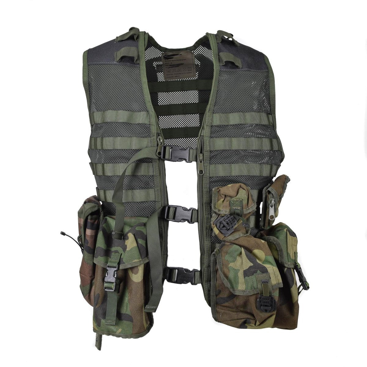 Modular tactical vest Genuine Dutch Military olive reinforced vest 6pcs ...