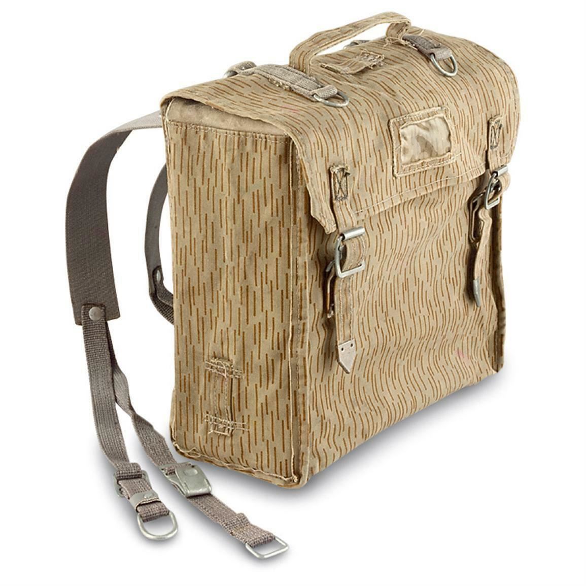 NVA rucksack Genuine East German army military pack DDR raindrop camo ...