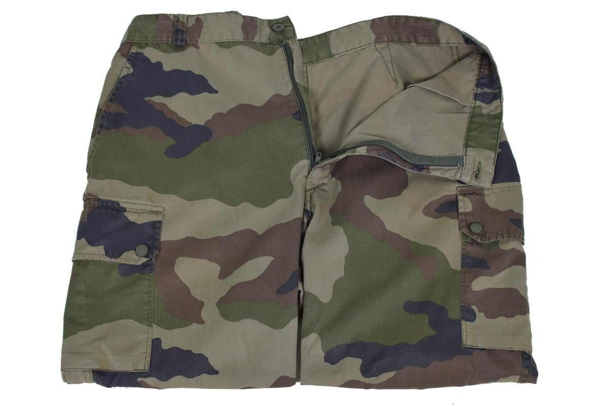CAMOUFLAGE CARGO TROUSERS GENUINE FRENCH ARMY COMBAT PANTS F2 MILITARY ...