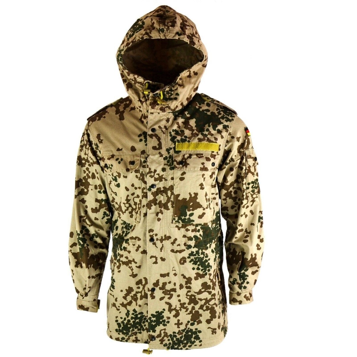 Genuine German military flecktarn parka army field jacket issue hooded ...