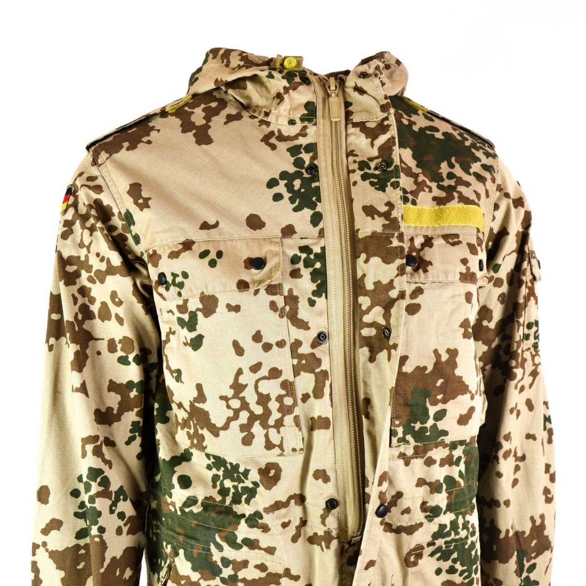 Genuine German military flecktarn parka army field jacket issue hooded ...