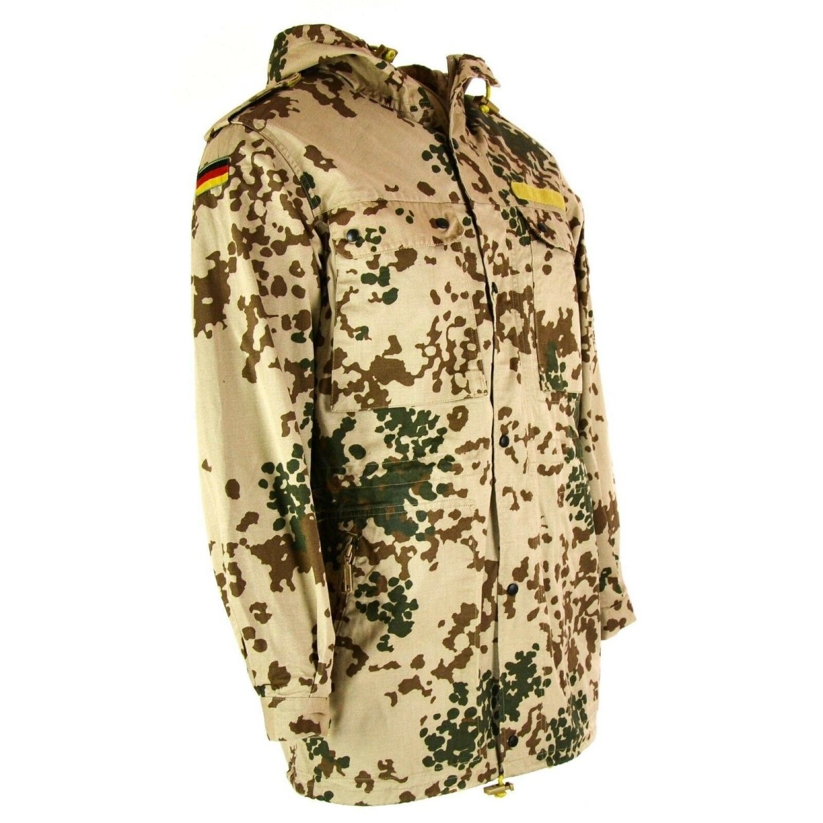 Genuine German military flecktarn parka army field jacket issue hooded ...