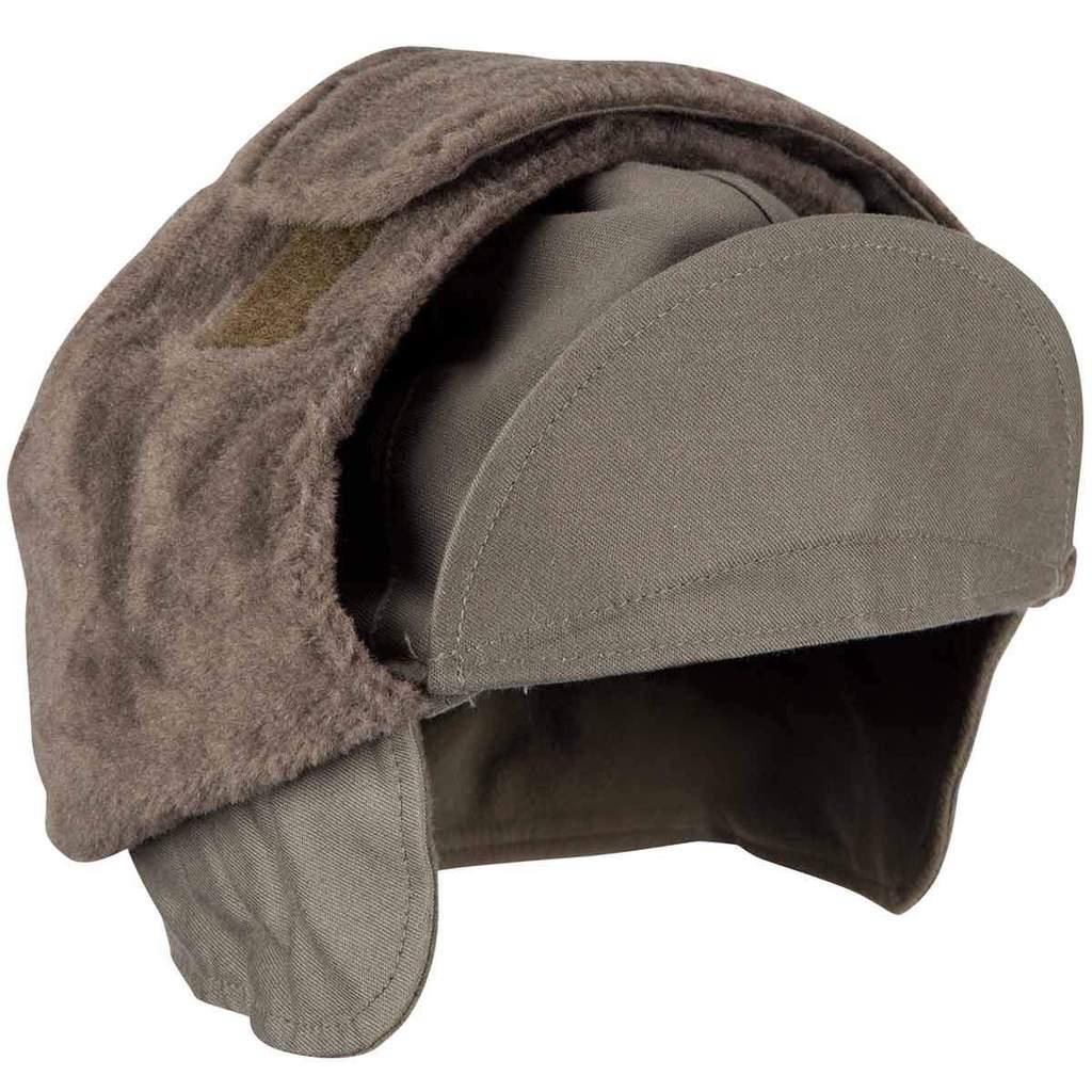 Army winter pile cap Genuine German Military Olive drab OD hat warm ...