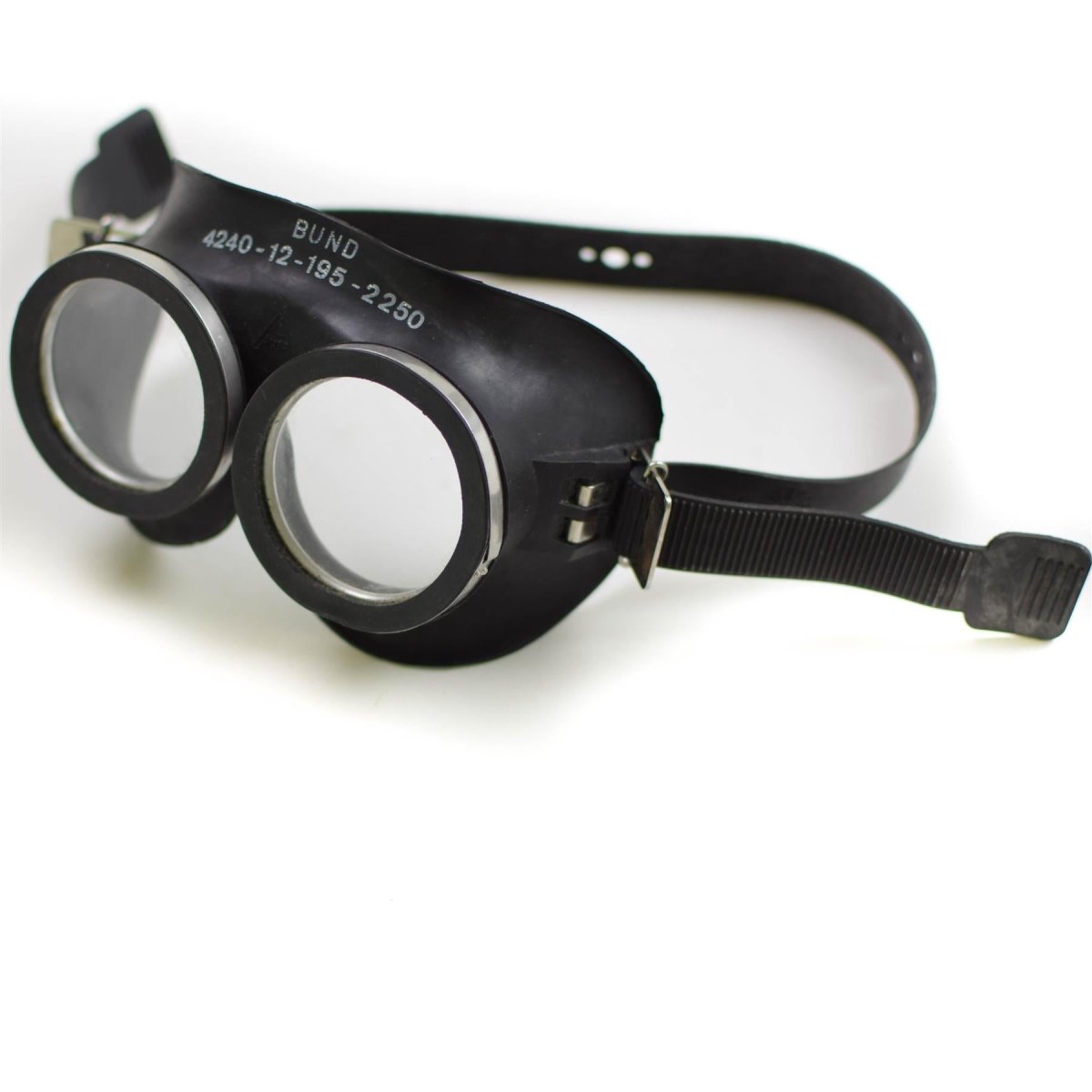 German vintage military protection goggles rubber frame NEW - GoMilitar