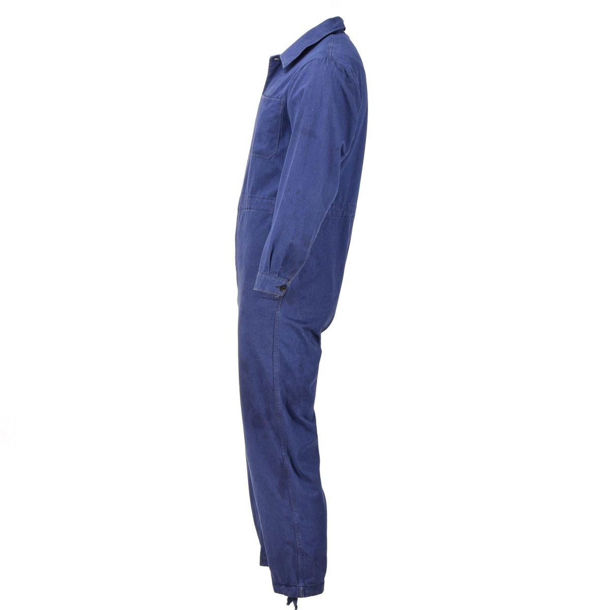 Genuine German Navy Work Coverall buttoned front jumpsuit blue - GoMilitar