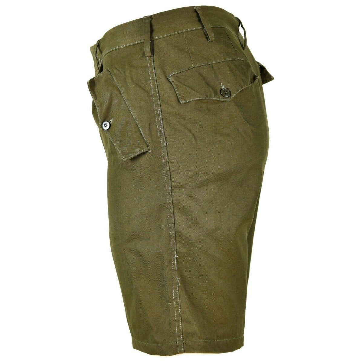 Chino shorts olive genuine Italian army shorts Olive Chino Military ...