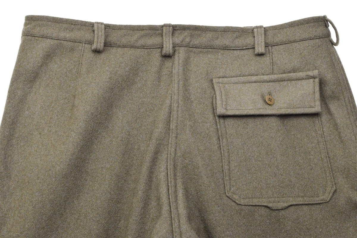 Italian military pants genuine formal pants olive wool uniform dress ...