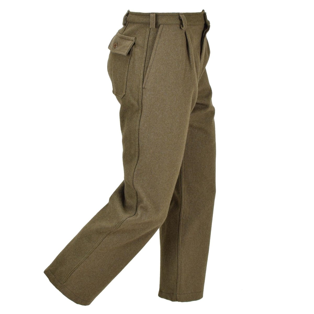 Italian military pants genuine formal pants olive wool uniform dress ...