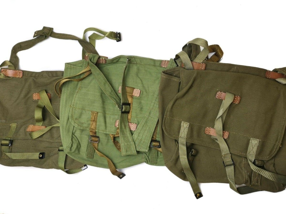 Military surplus bread bag Genuine Romanian army surplus Olive canvas ...