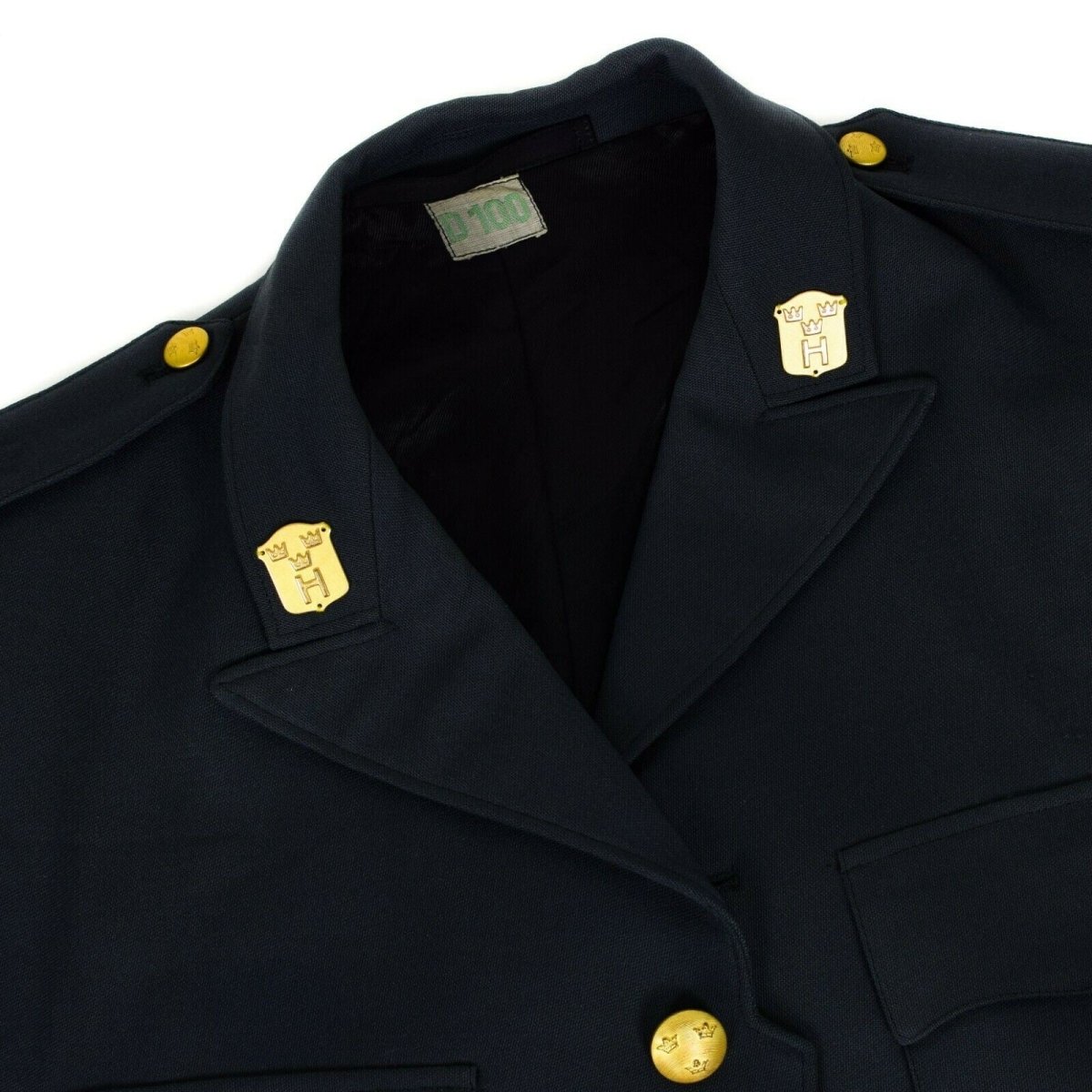 Military parade jacket genuine Swedish army infantry blue parade ...