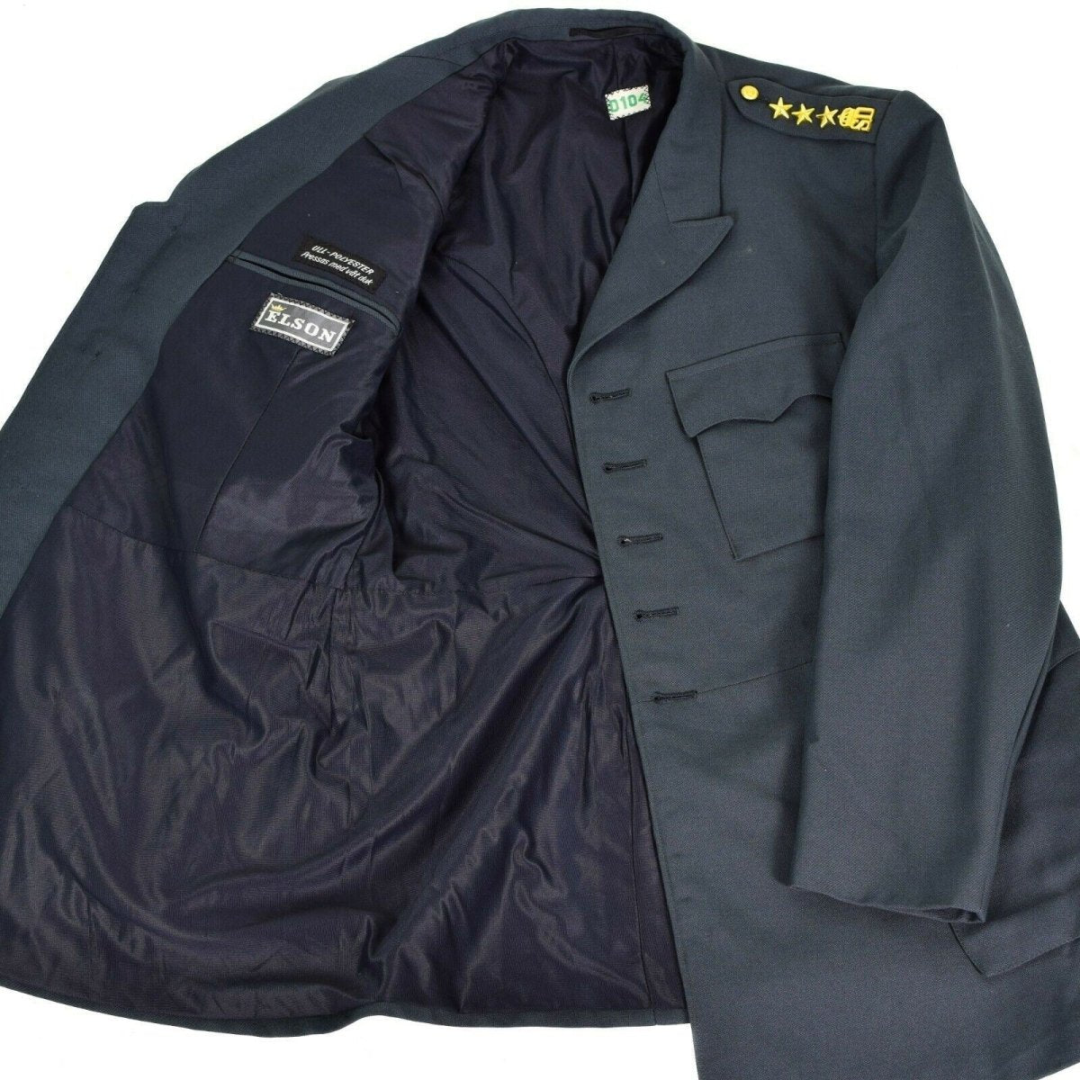 Military parade jacket genuine Swedish army infantry blue parade ...