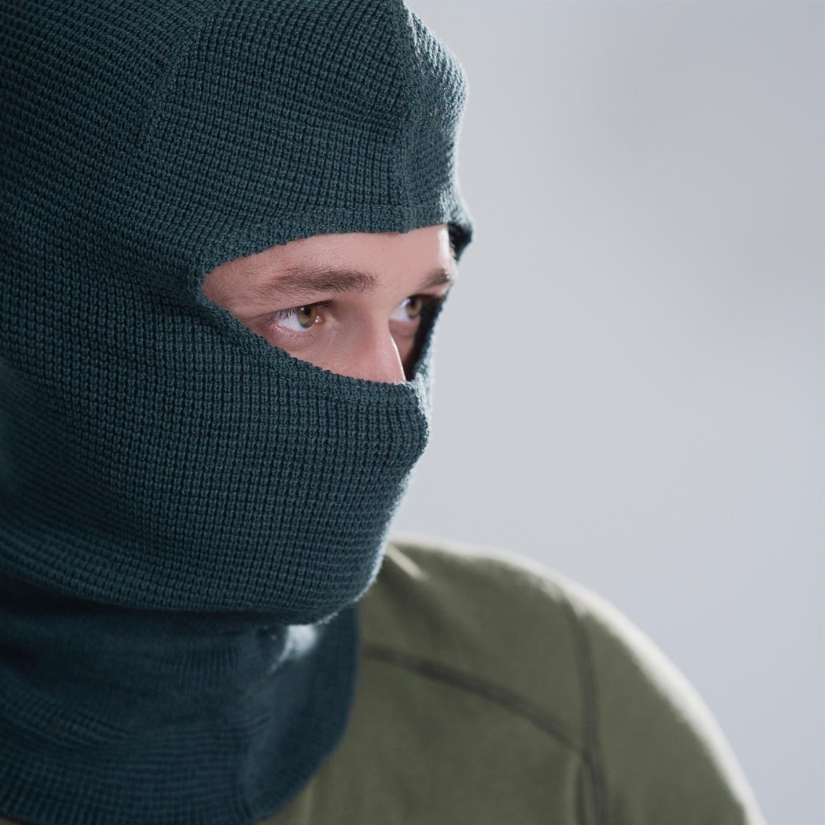 Knitted Military Balaclava winter protective face mask Swiss surplus ...