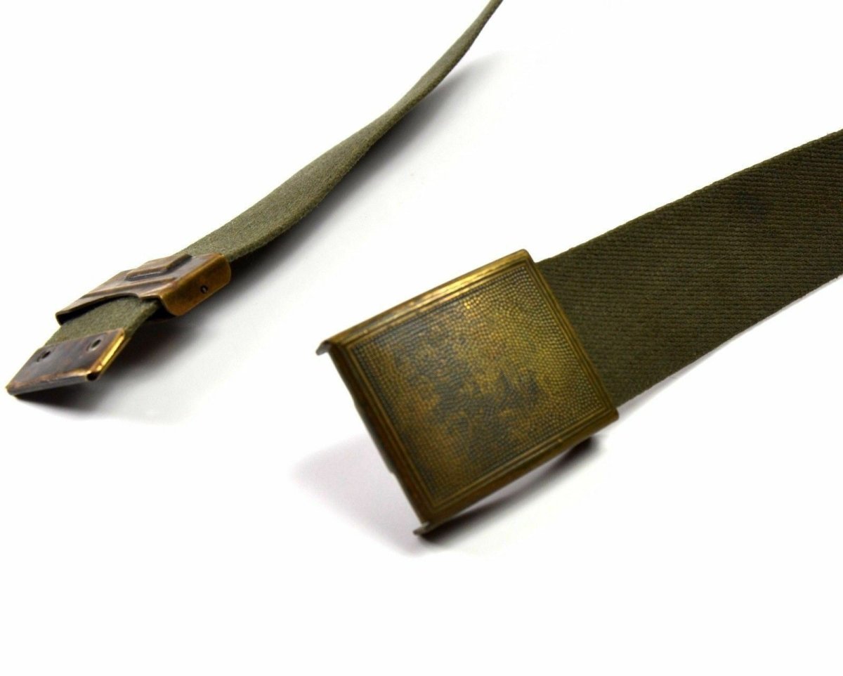Vintage military webbing German army Y-strap suspenders belt set system ...