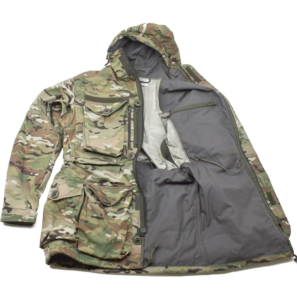 Military jacket parka Leo Kohler tactical smock ripstop multicam ...