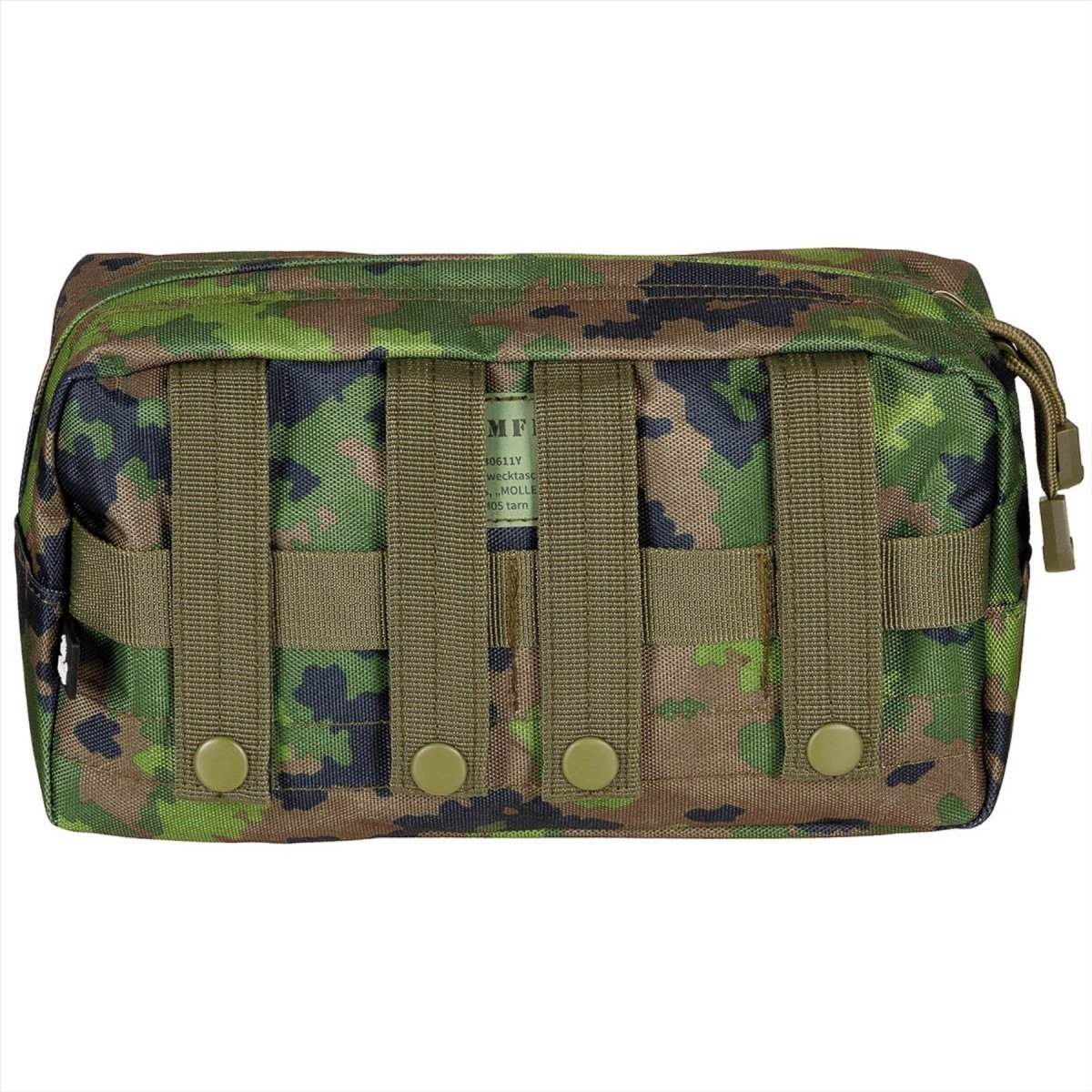MFH Utility Pouch Large 2 Way Zip MOLLE Fastening Straps M05 Camouflag - GoMilitar