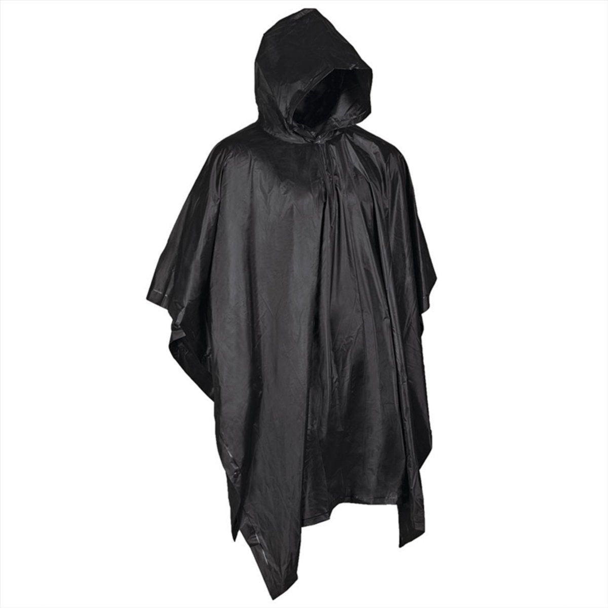 MIL-TEC Poncho Hooded Versatile Water Resistant Mesh Bag Included Blac ...
