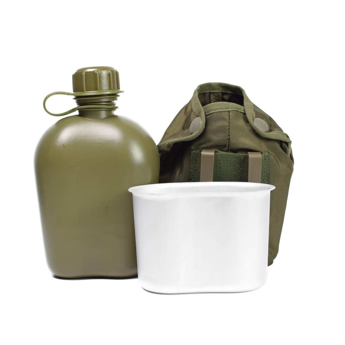 Military green hydro flask Original Austrian army drinking flask with ...