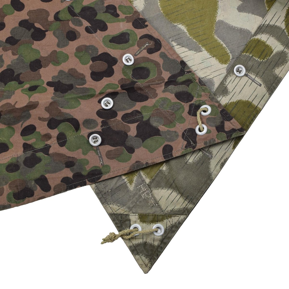 Vintage poncho pea dot original Austrian army splinter camo tent water ...