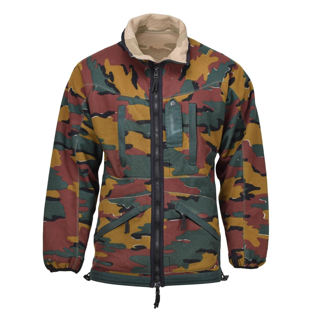 Fleece jacket army Original Belgian reversible windstopper BDU jigsaw ...