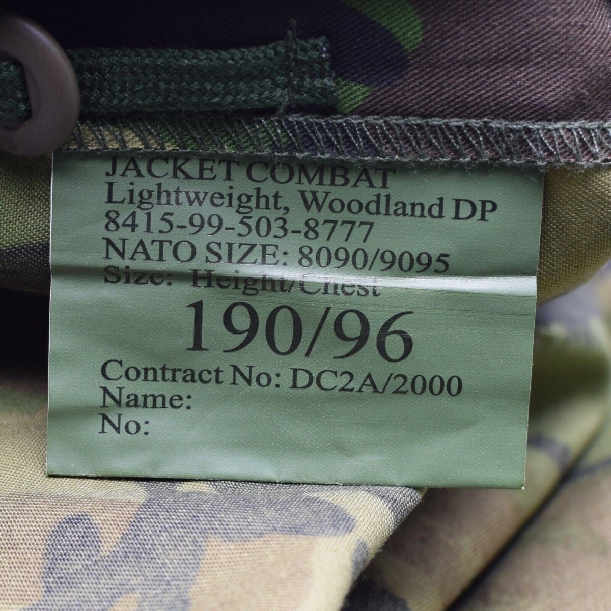 Woodland combat shirt original British army military combat DPM field ...