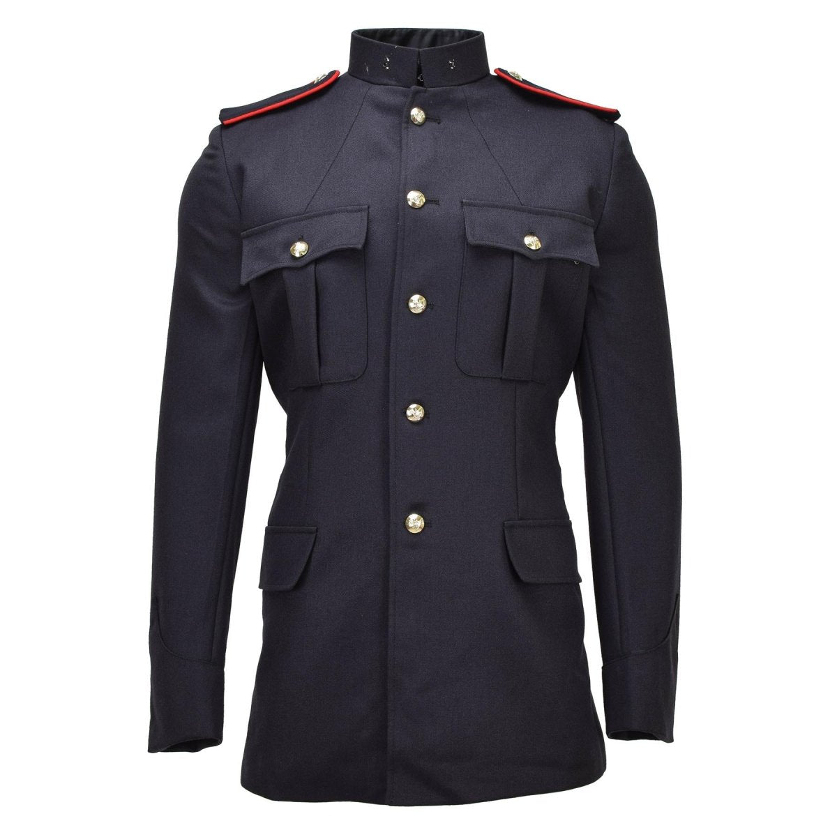 Original British Military Tunic Formal Jacket Wool Metal Buttons Black ...