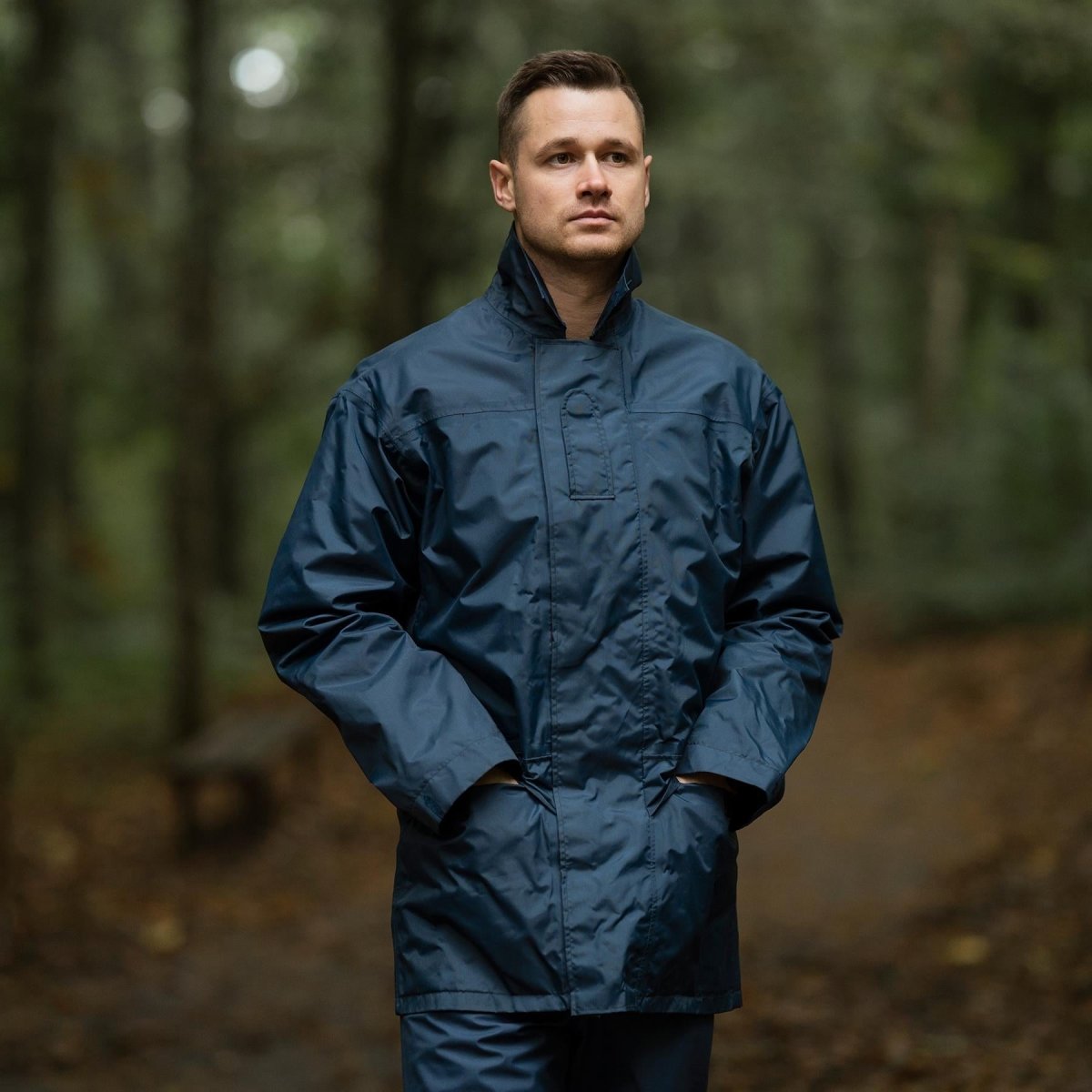 Original British Royal Air Forces waterproof raincoat with liner blue ...