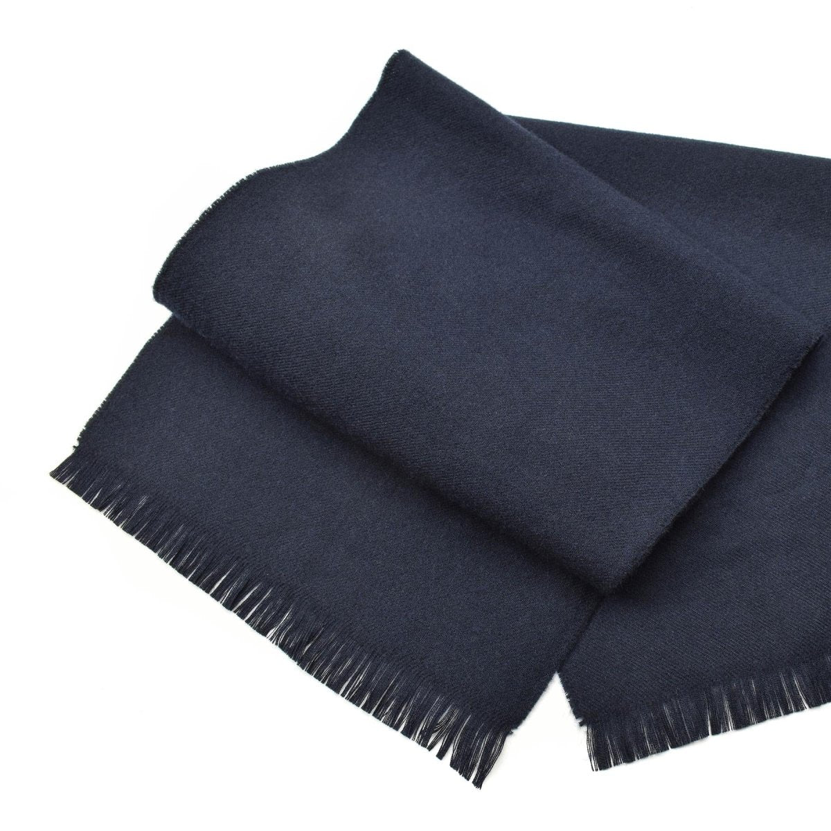 Pure wool scarf Original Czech army scarf Blue 51" length pure