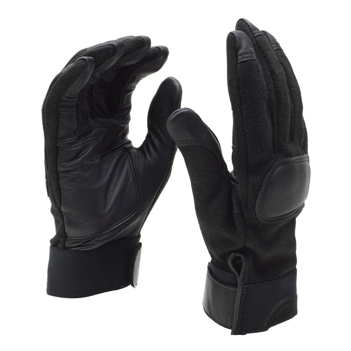 Combat leather gloves Original Dutch army tactical leather palms ...
