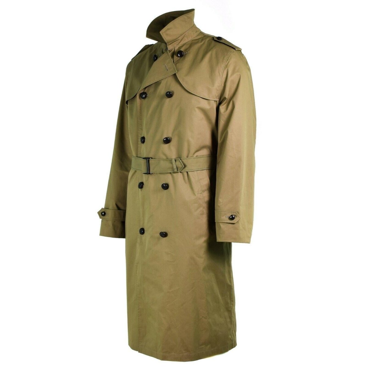 Military surplus trench coat Original Dutch army mens Khaki formal ...