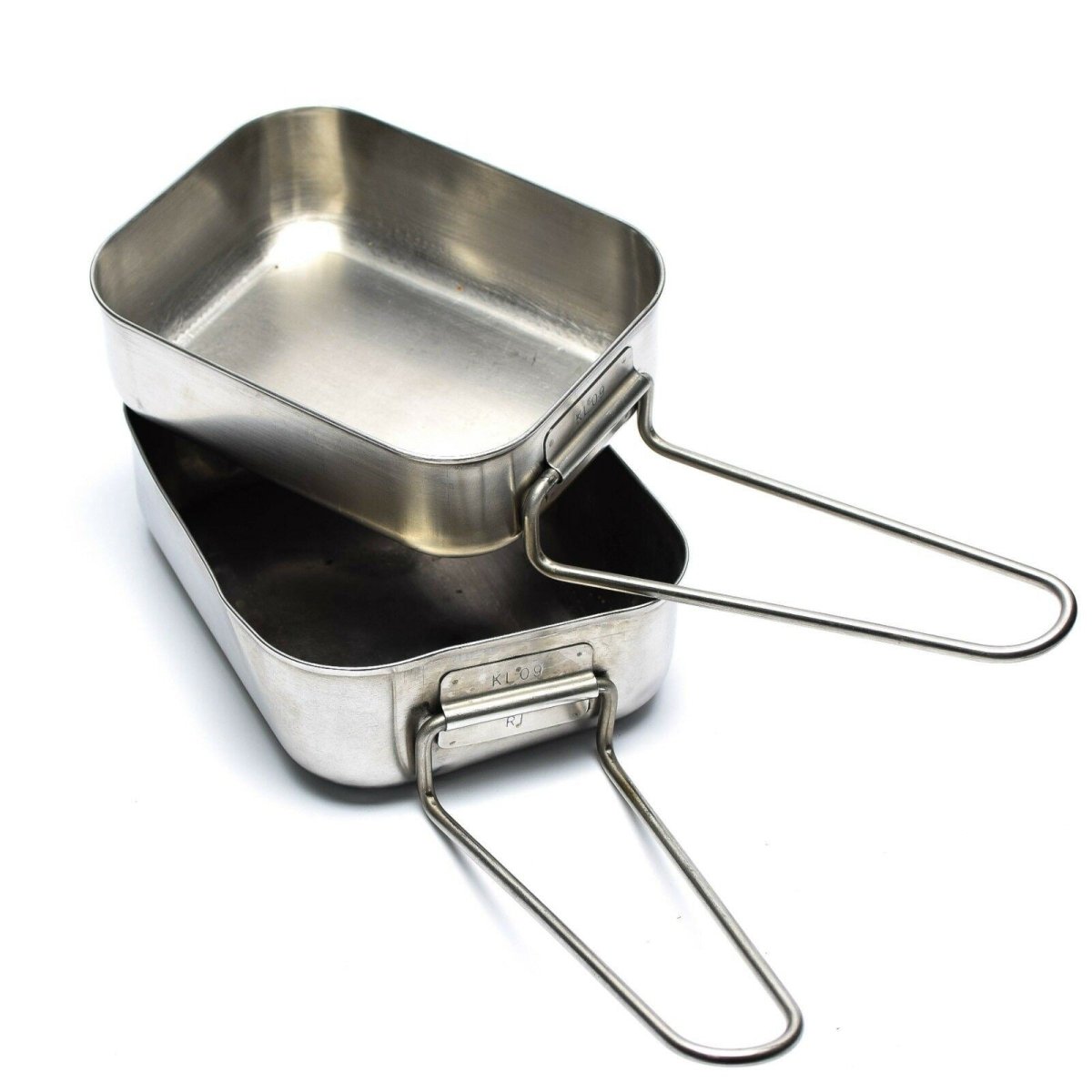 Stainless steel mess kit Original Dutch Military stainless steel 2pcs ...