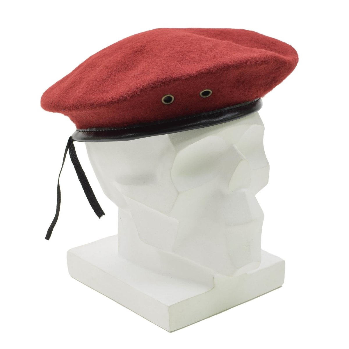 Military beret red Original French hat man force army wool NEW - GoMilitar