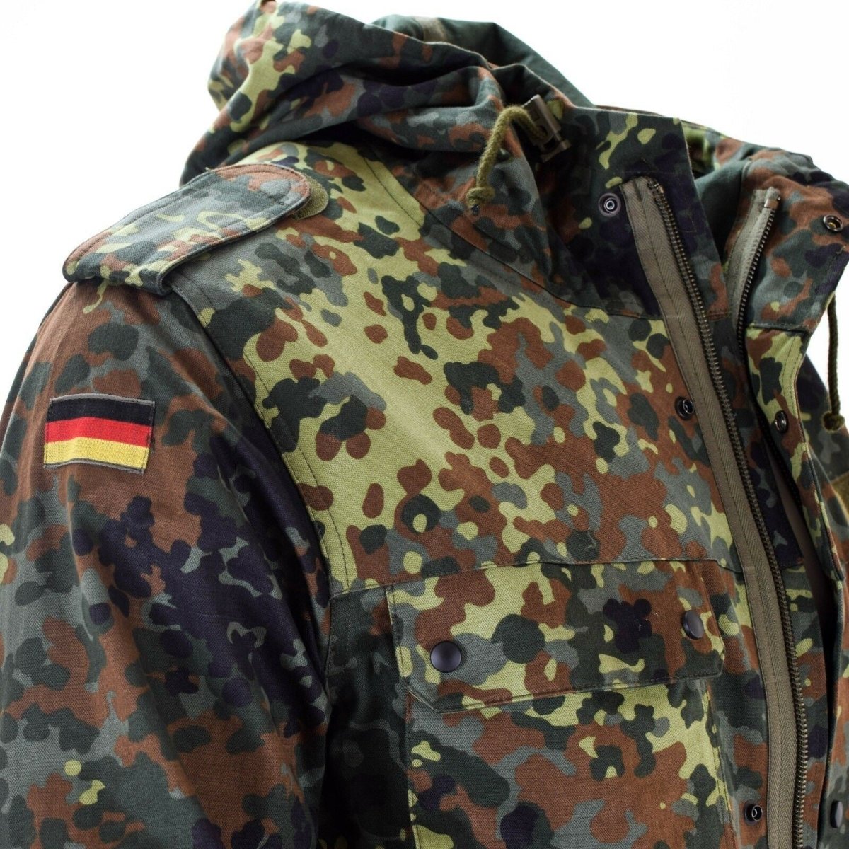 Flecktarn camo parka Original German army field jacket parka military ...