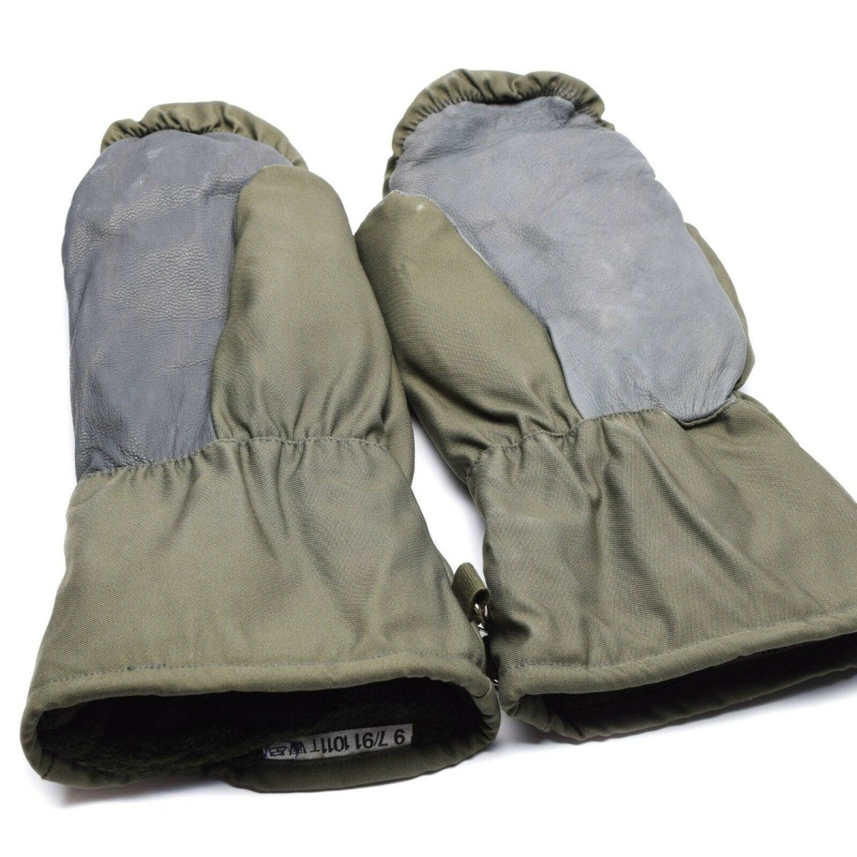 Cold weather military mittens Original German army Olive grey - GoMilitar