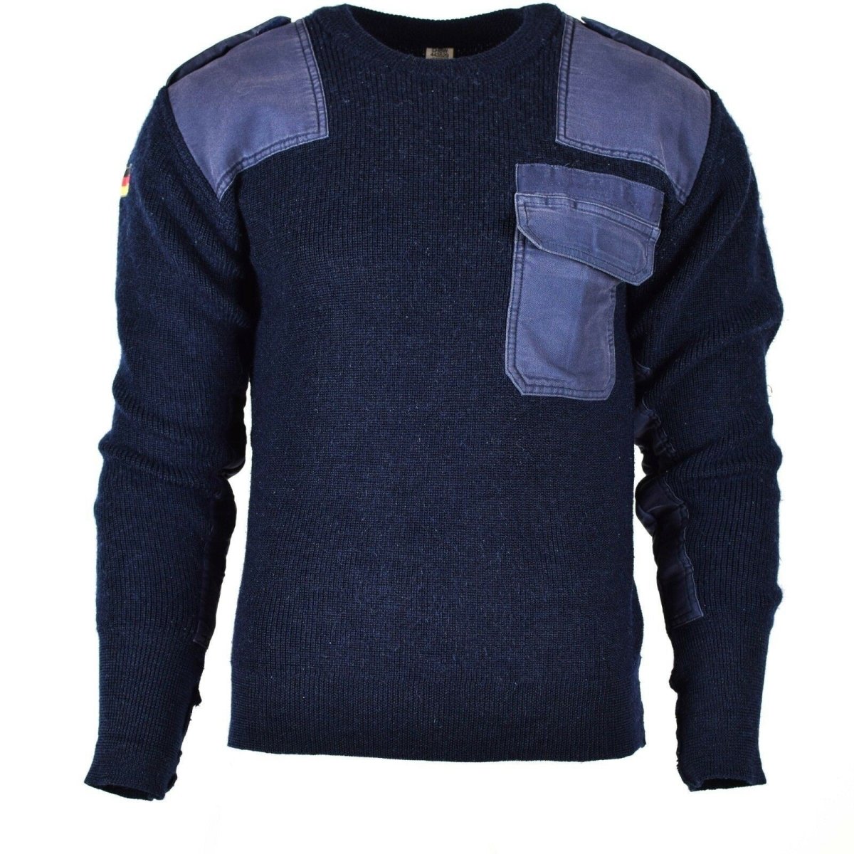 Blue german military sweater Original German army pullover - GoMilitar