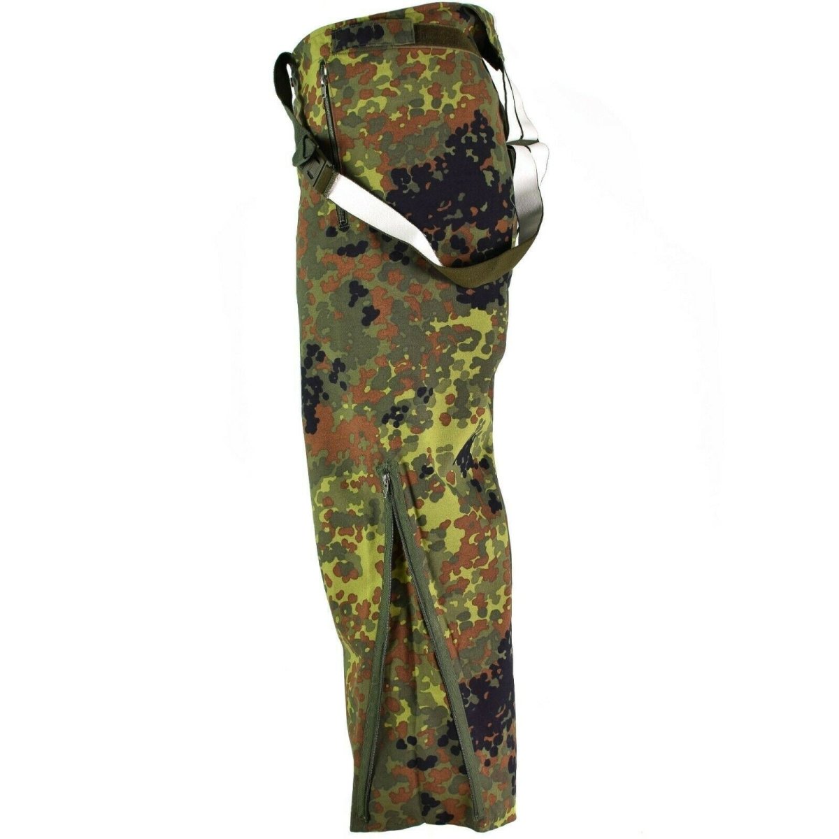 Flecktarn rain pants Original German army trousers GoreTex Bib - GoMilitar