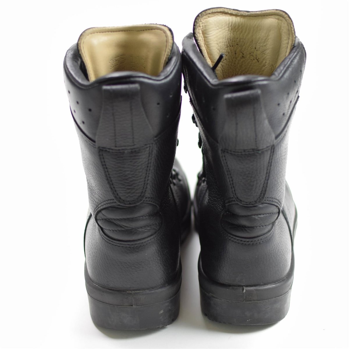 Black leather military boots Original German Combat Shoes Water - GoMilitar