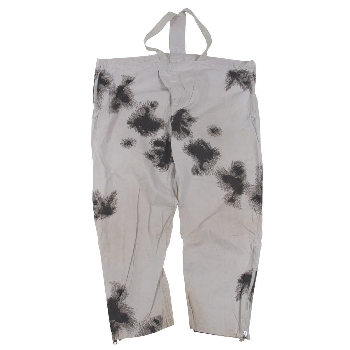 Camo snow pants Original German Military winter uniform outer - GoMilitar