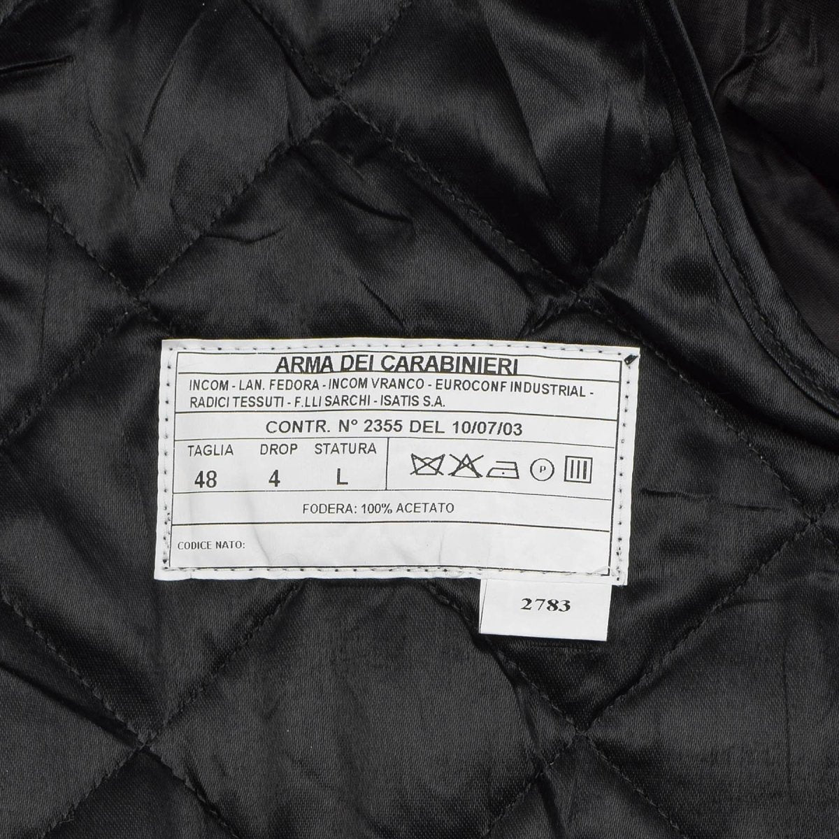 Original Italian Army Carabinieri Wool Coat Double Breasted Uniform Bl ...