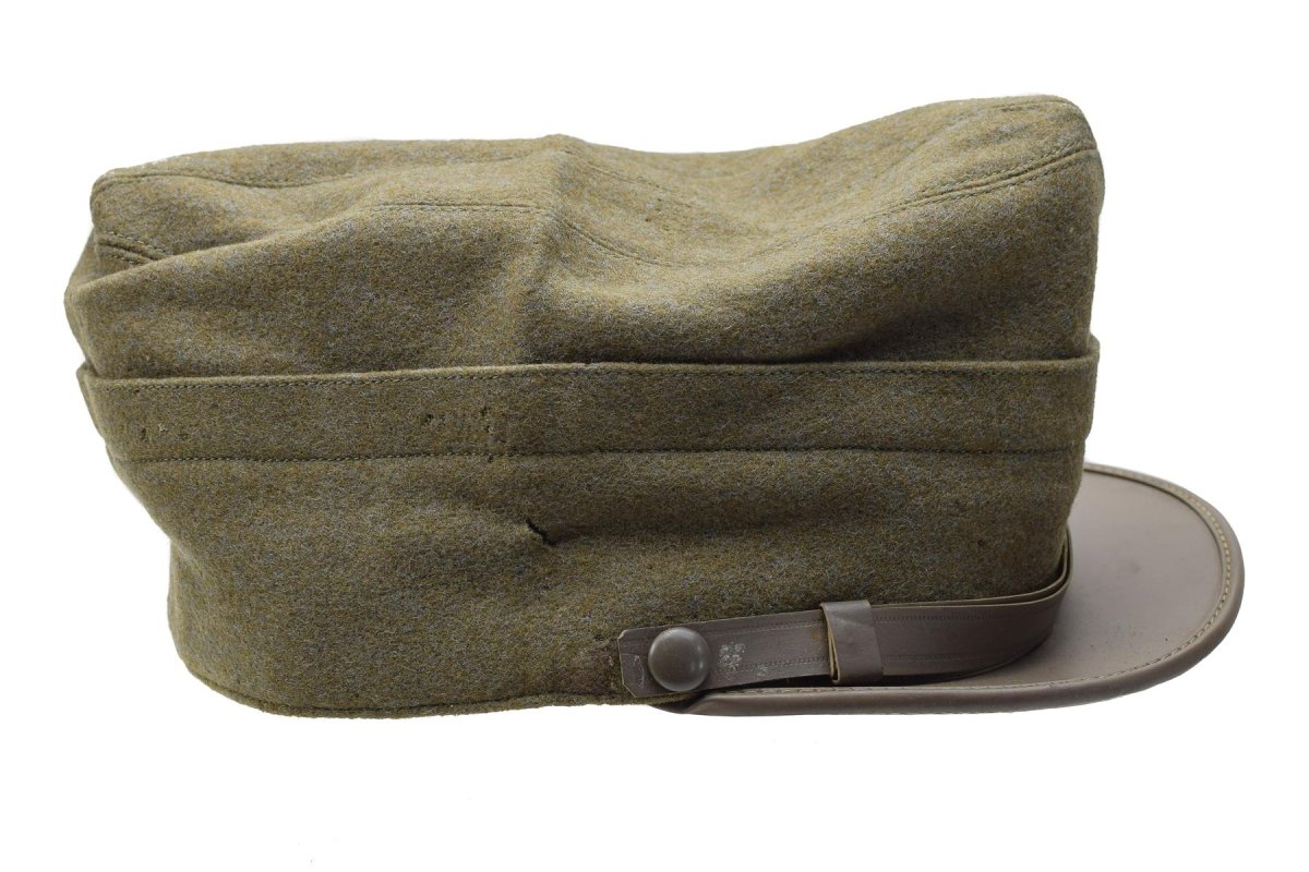 Vintage military field cap Original Italian snapback olive wool - GoMilitar